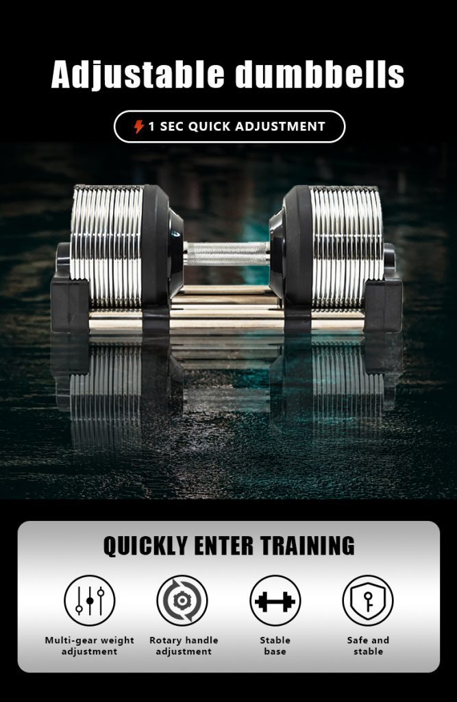 Custom Logo 40KG Steel Spray Dumbbells 1KG Increment Fitness Training ...